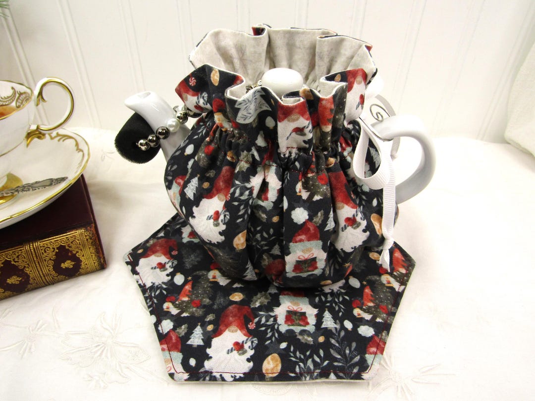 Tea Cozy - Norwegian Gnome and Trees Wrap-around Tea Cozy for 14-20 ...