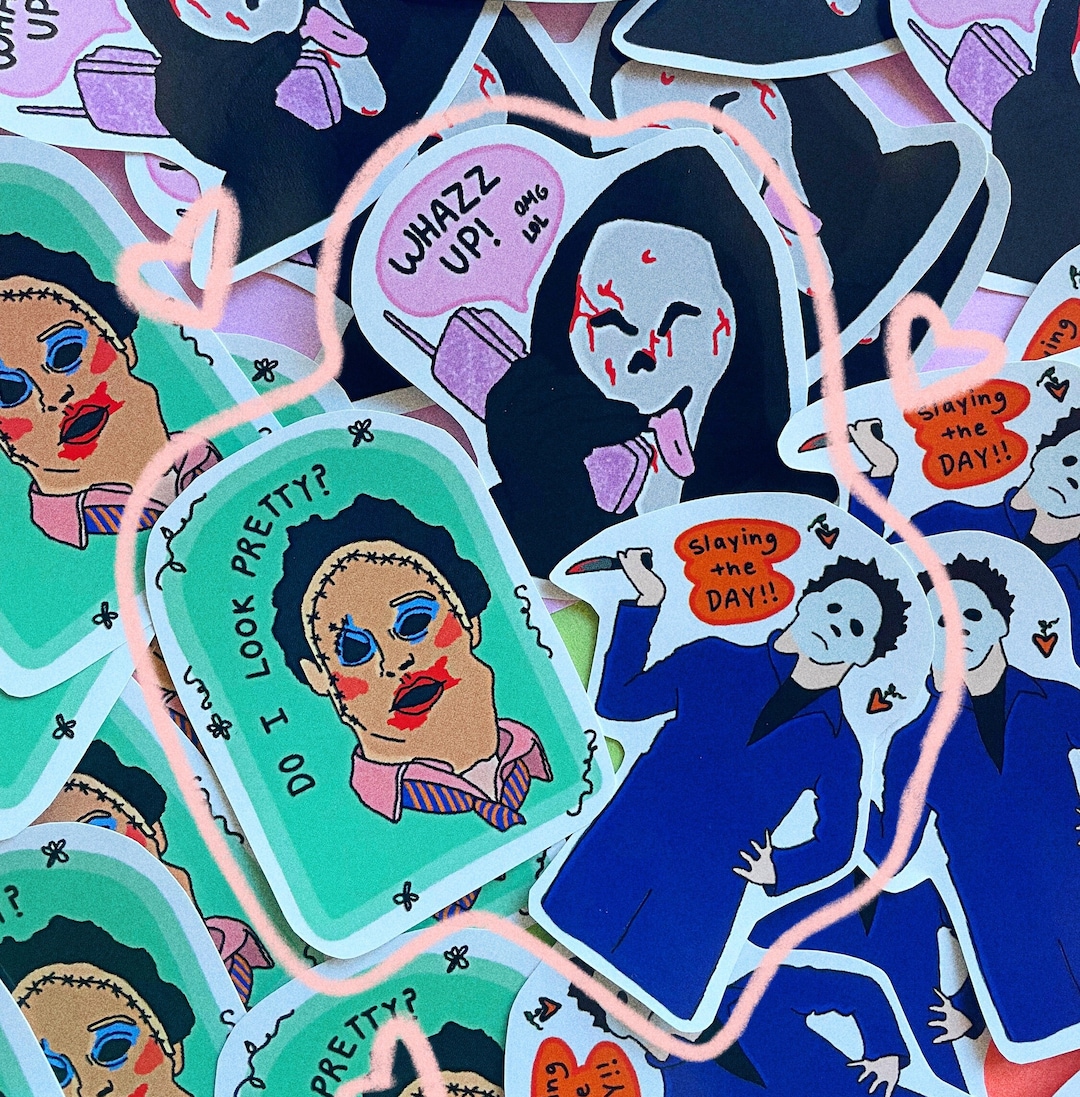 Halloween Pack Stickers Ghostface Sticker Micheal Myer - Etsy