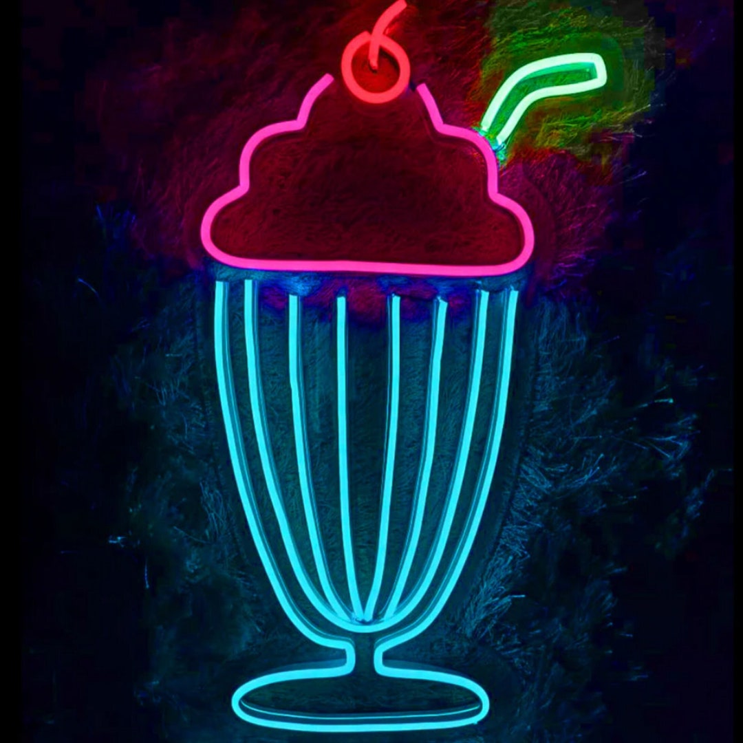 Smoothie Neon Sign Smoothie Led Sign Smoothies Led Light - Etsy