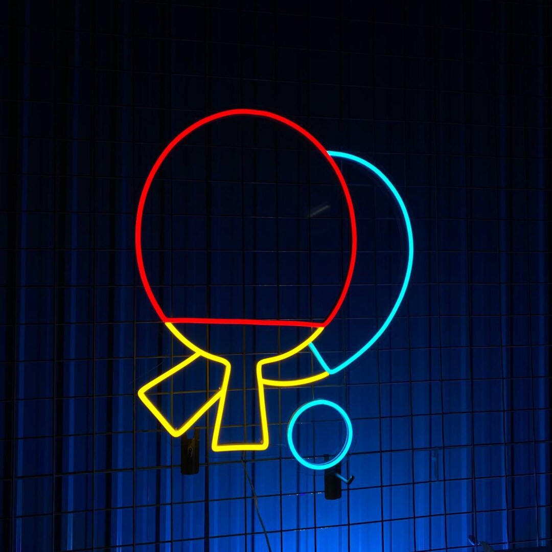 Table Tennis Bats and Ball Neon Sign Table Tennis Led Sign - Etsy