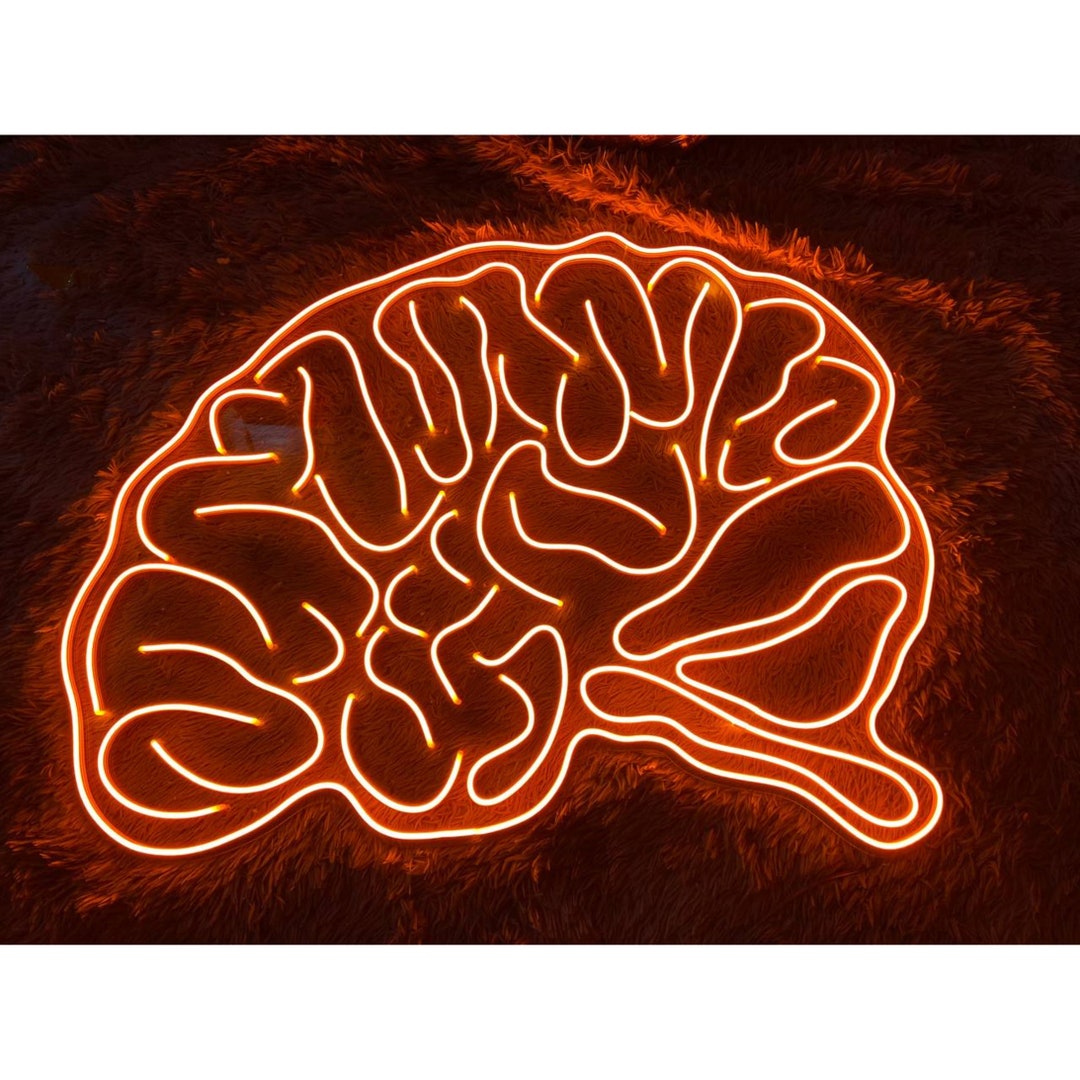 Human Brain Neon Sign Human Brain Led Light Personalized - Etsy
