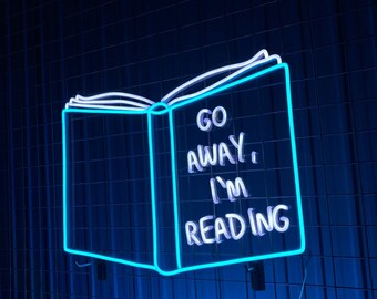 Custom Book Neon Sign Custom Reading Books LED Light Book - Etsy