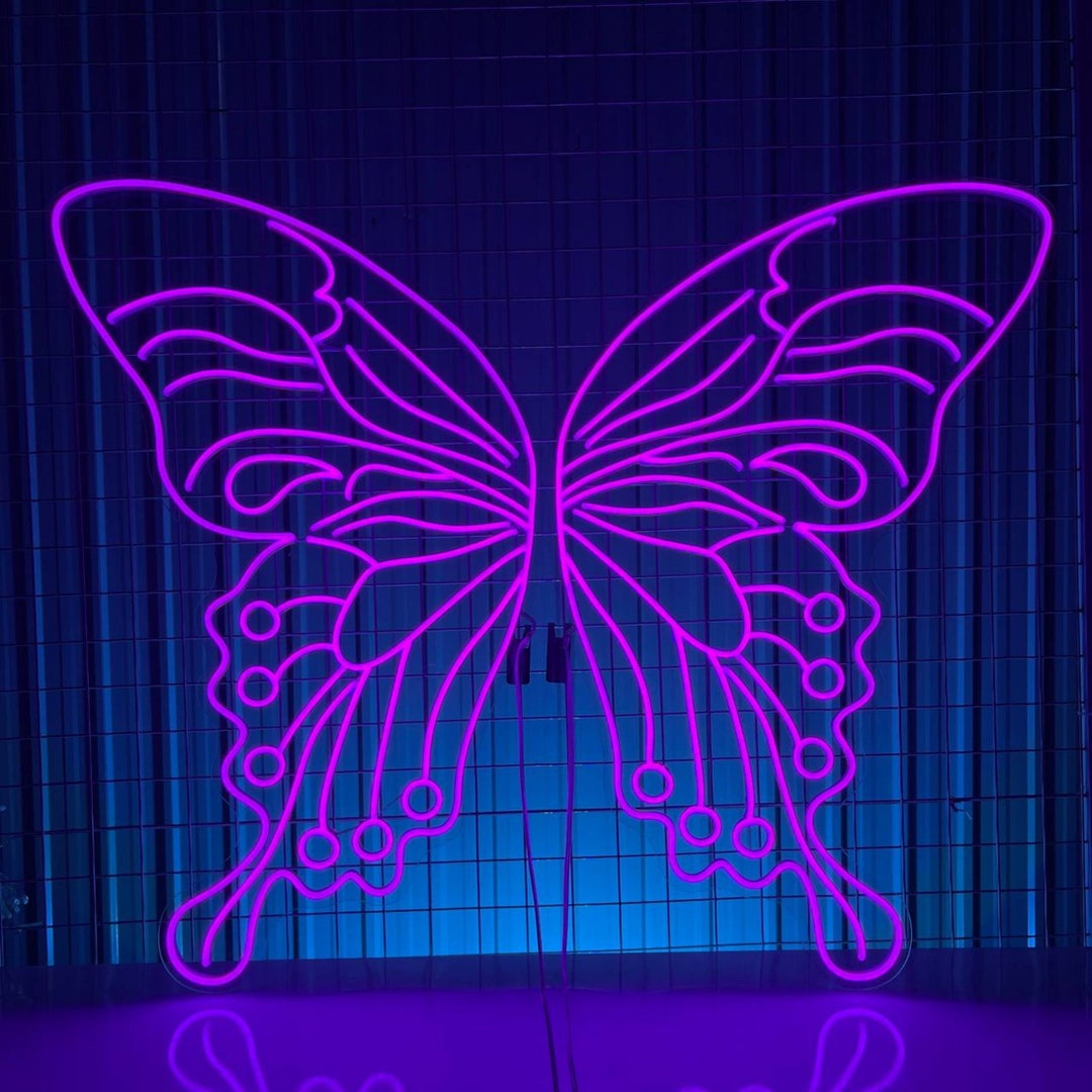Butterfly Neon Sign Butterfly Led Light Butterfly Wings Neon - Etsy