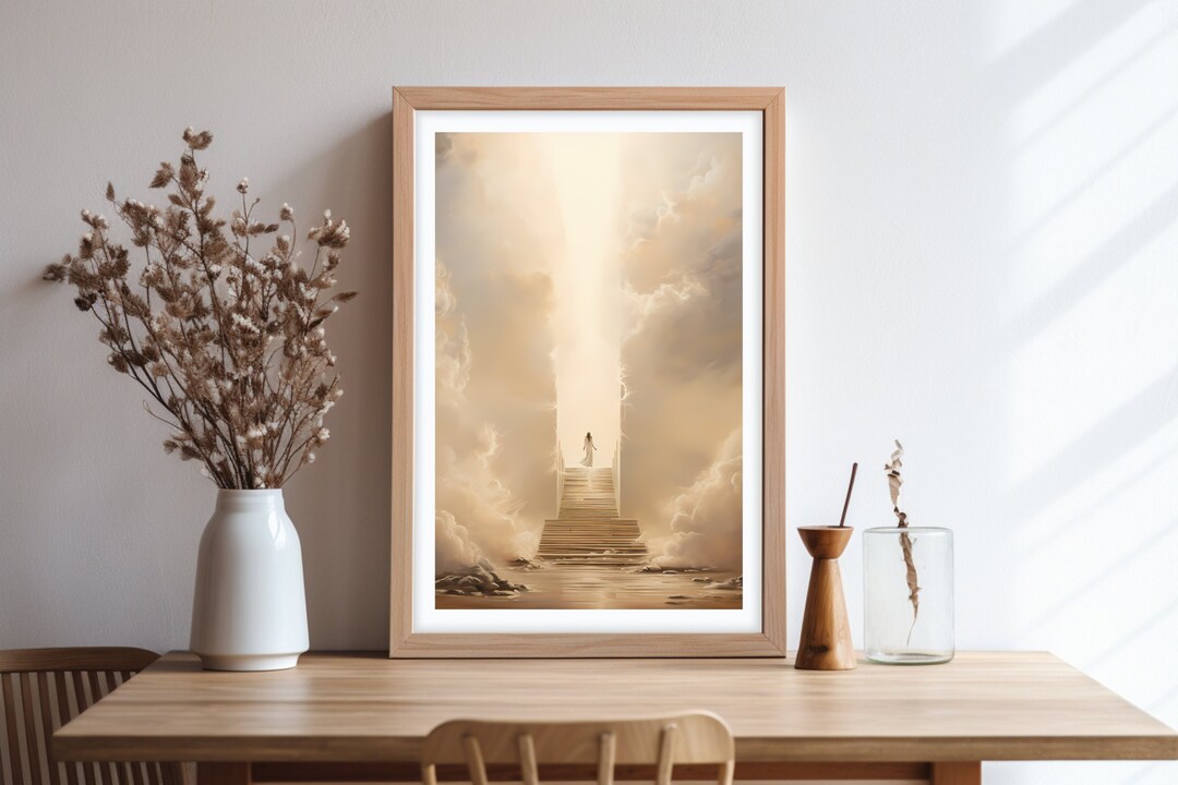 Woman Enters Gates of Heaven Kingdom of God Digital Art - Etsy