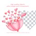 Valentine Clipart, Pink Heart Clipart, Love Clipart, - Etsy