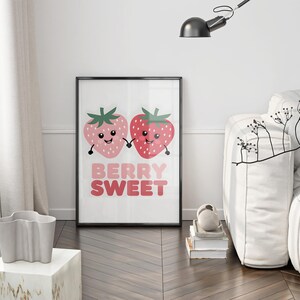 Strawberry Pun Print, Kawaii Nursery Decor (digital Download) - Etsy