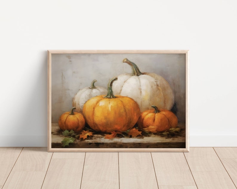 Halloween Autumn Decor Thanksgiving Print Vintage Autumn - Etsy