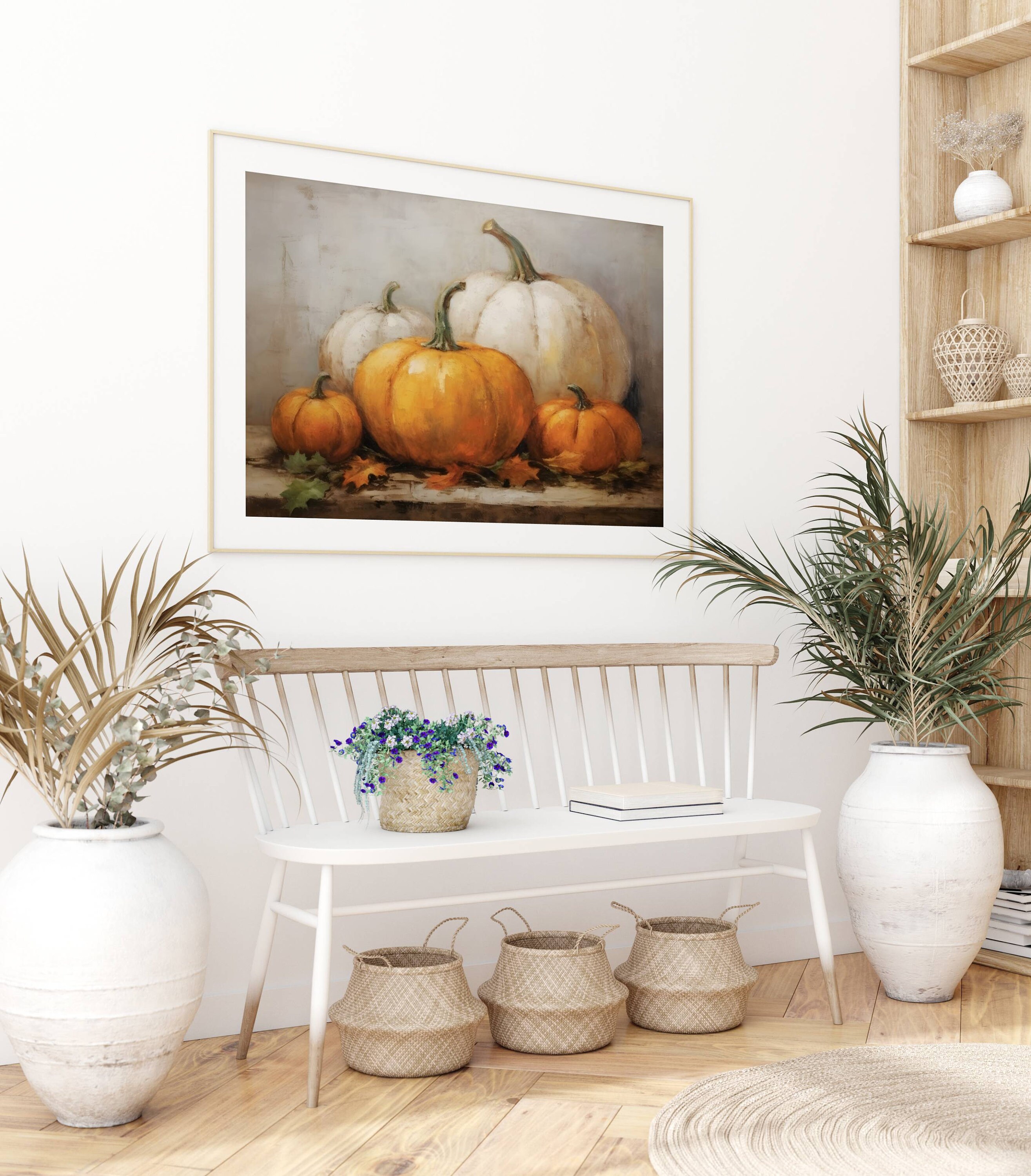 Halloween Autumn Decor Thanksgiving Print Vintage Autumn - Etsy