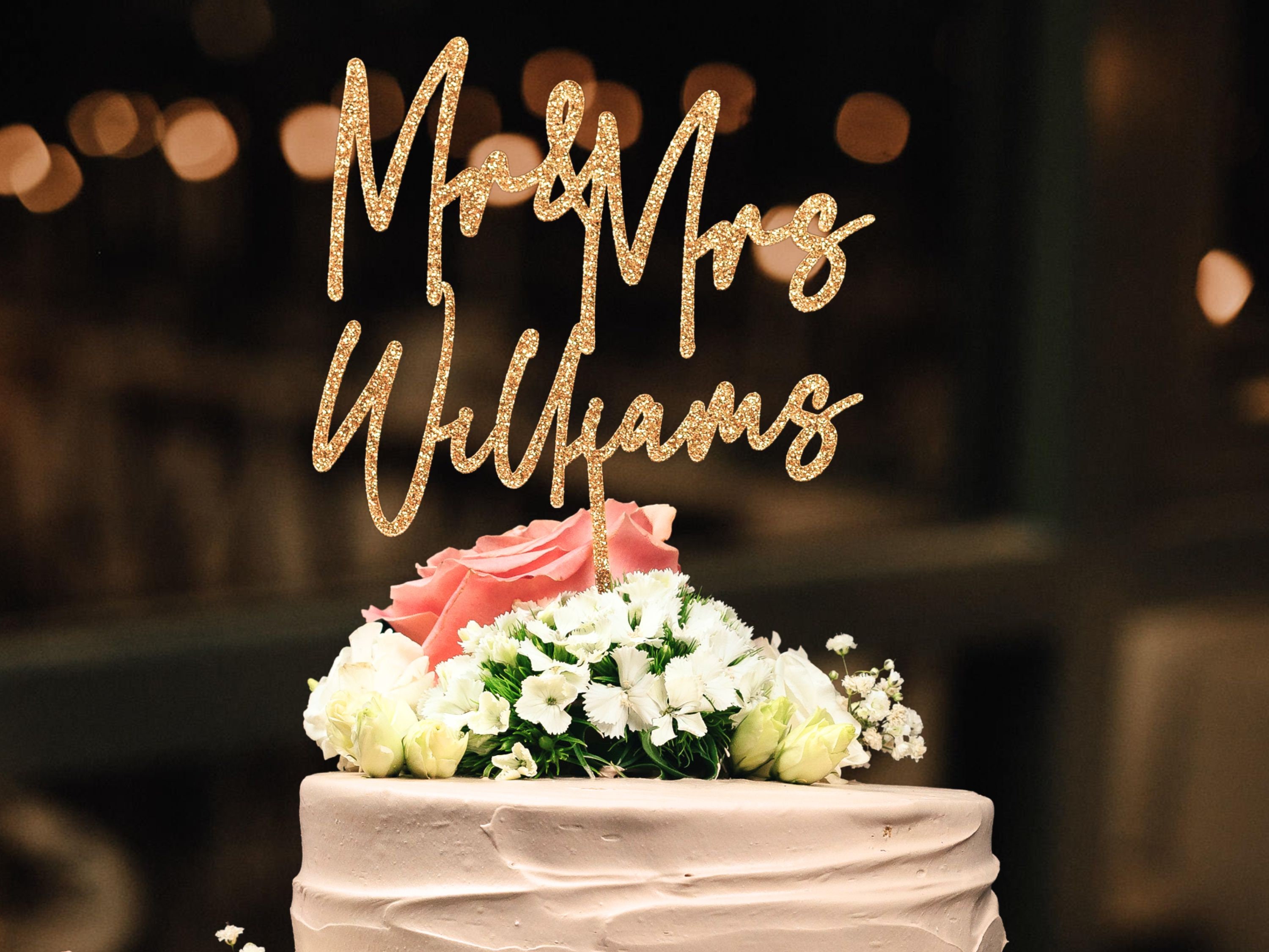 Bridal Shower Cake Topper Future Mrs Cake Topper Bridal Shower Decor ...