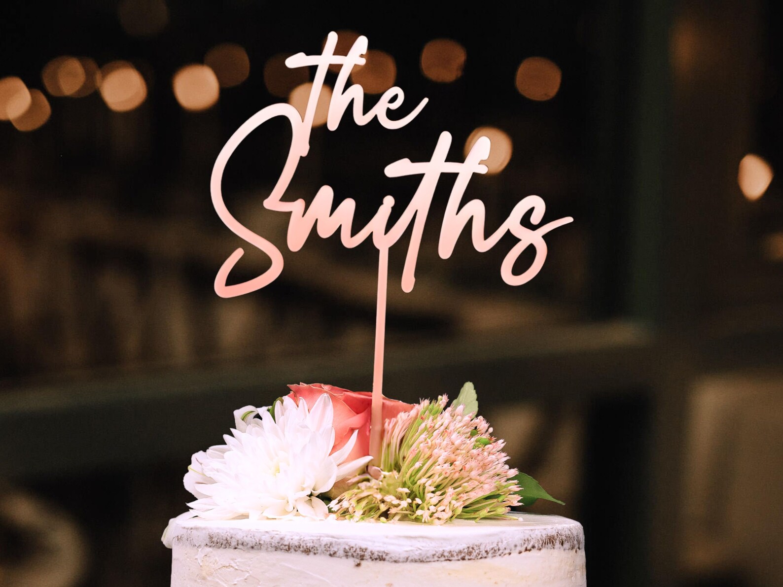 Wedding Cake Topper Gold Cake Topper Wedding Cake Toppers Custom Cake ...