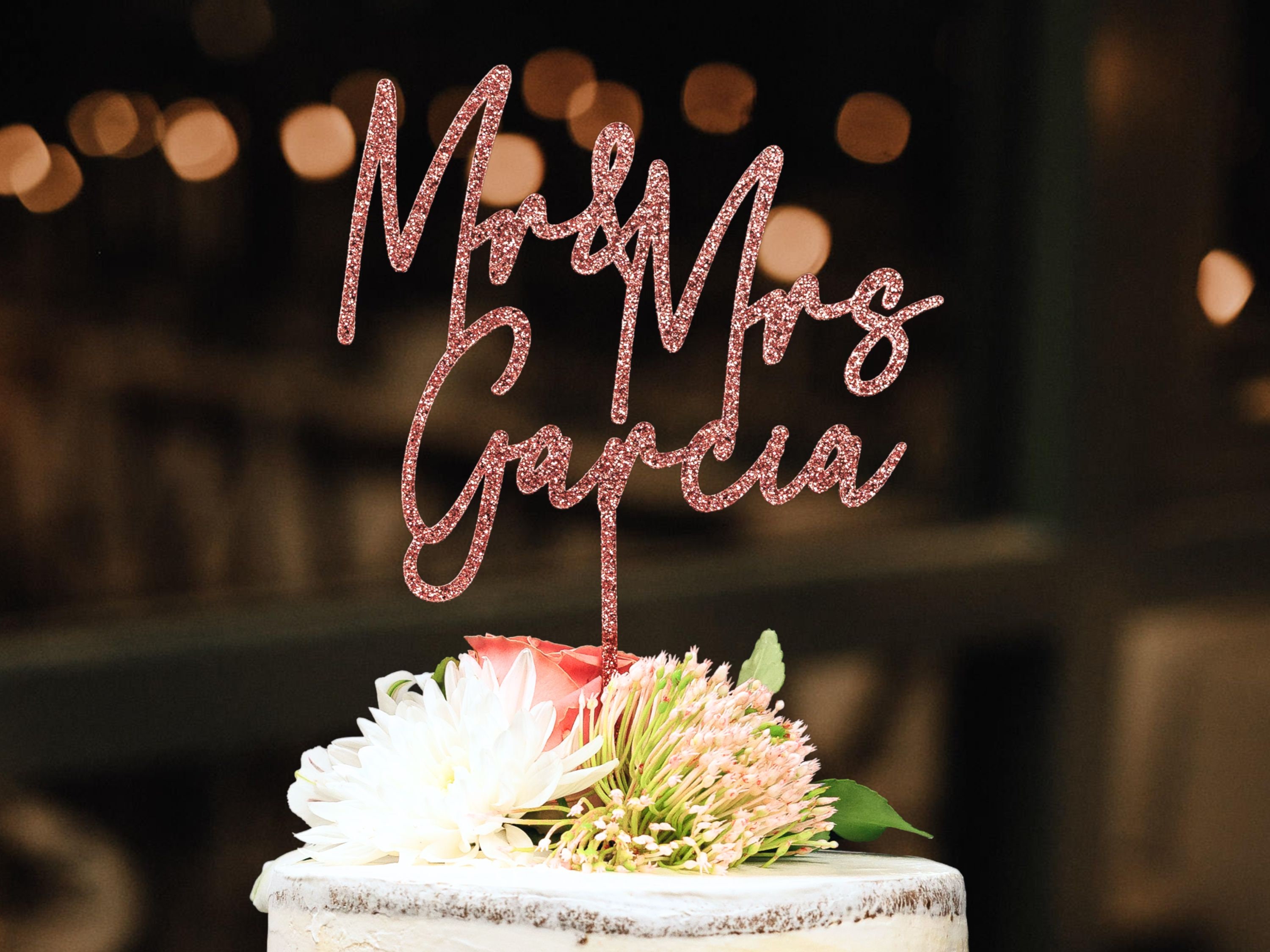 Bridal Shower Cake Topper Future Mrs Cake Topper Bridal Shower Decor ...