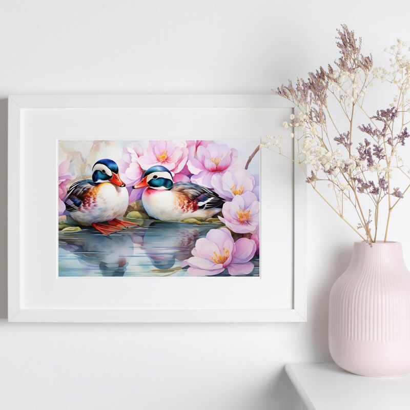 Mandarin Duck Art - Etsy