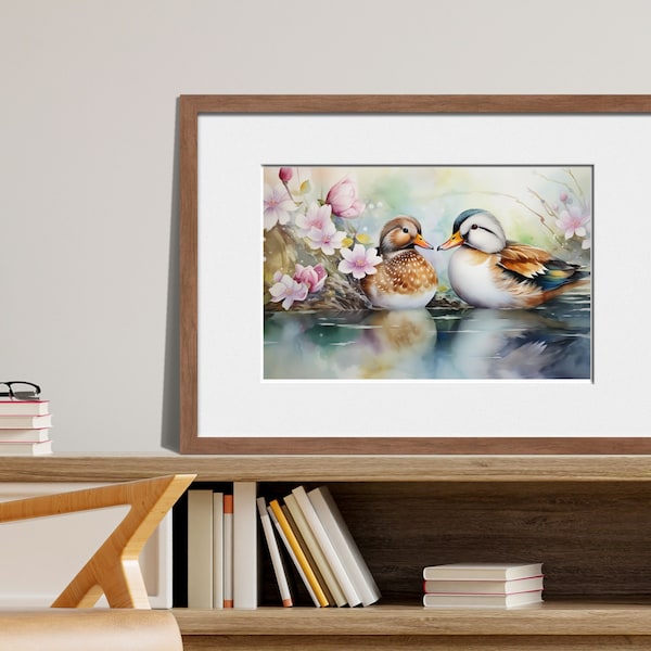 Mandarin Duck Art - Etsy