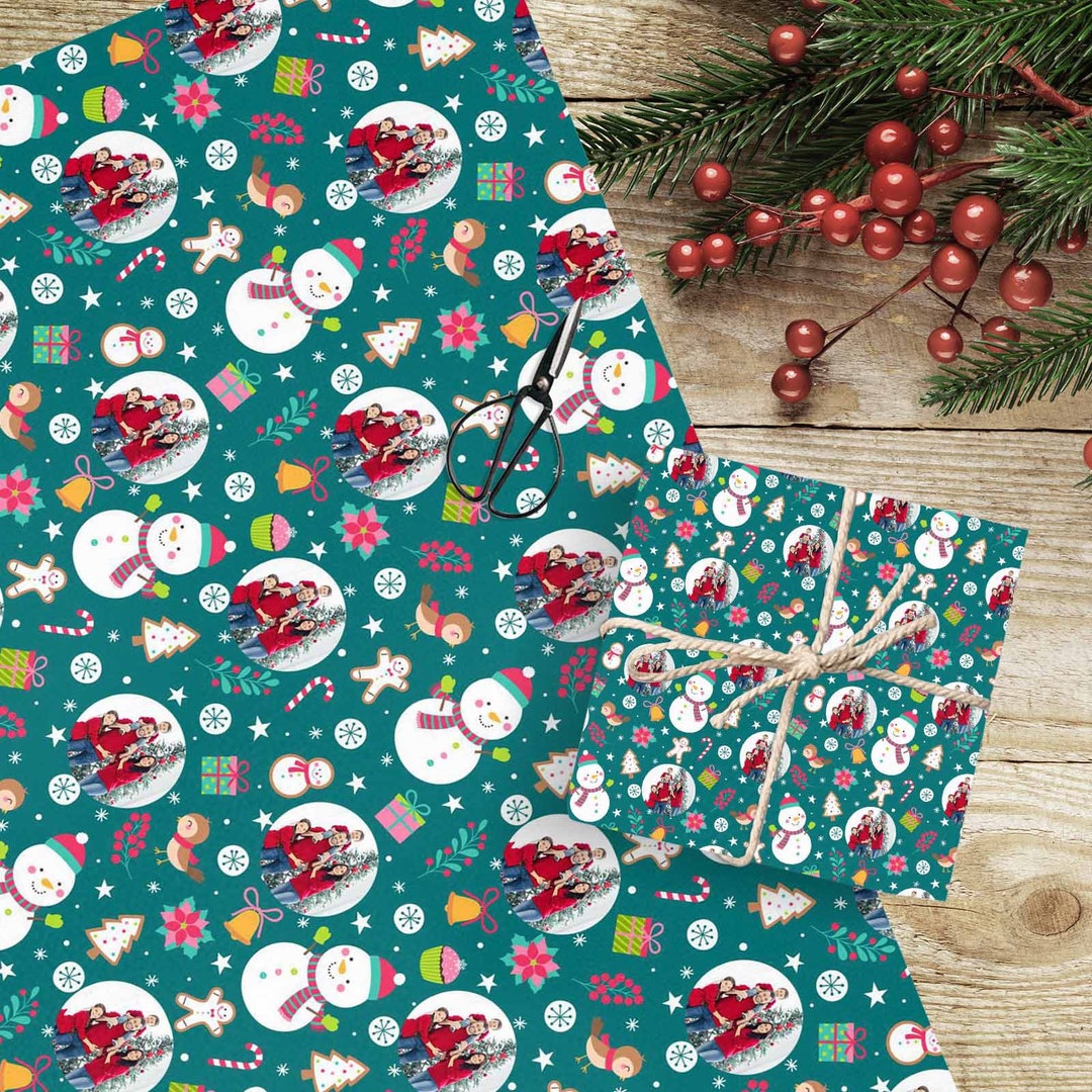 Custom Christmas Wrapping Paper Cute Christmas Wrap - Etsy