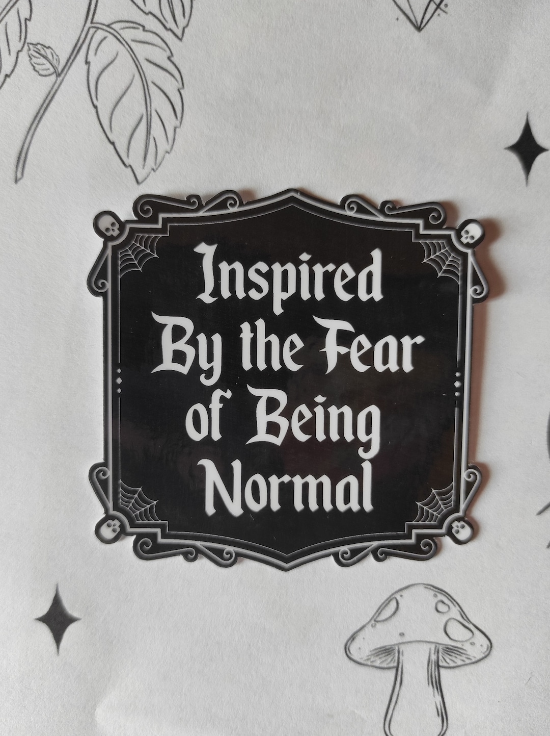 Sticker - Vinyl - Inspired by the Fear of Being Normal - Etsy