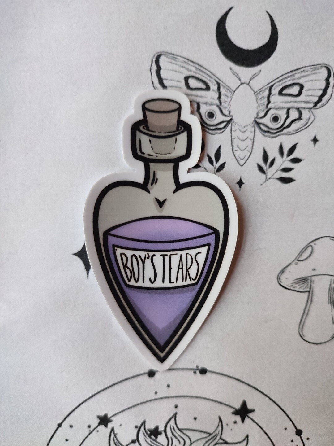 Vinyl Sticker- Potion Boys Tears - Etsy
