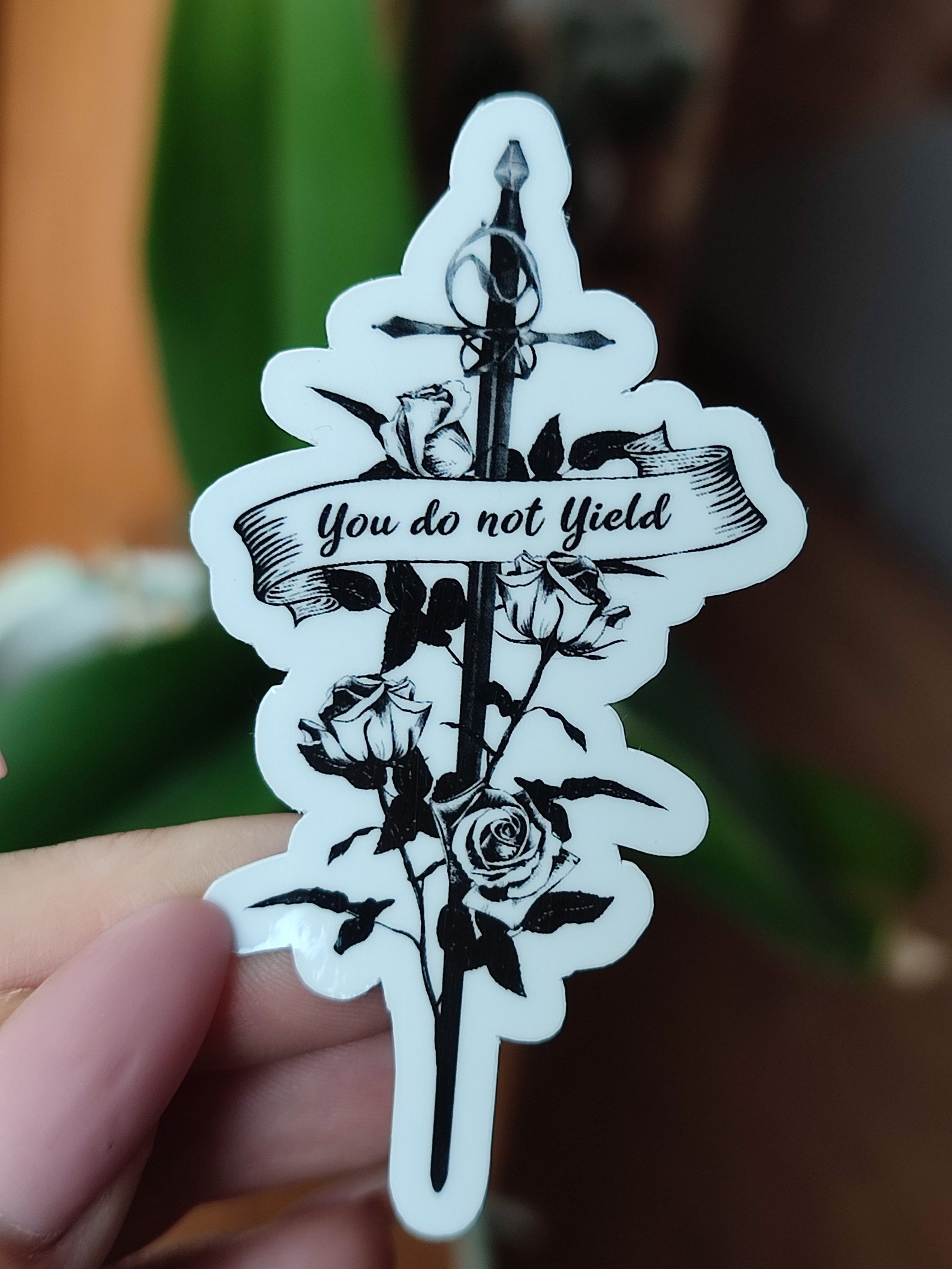 Vinyl Sticker/ Throne of Glass/ You Do Not Yield - Etsy