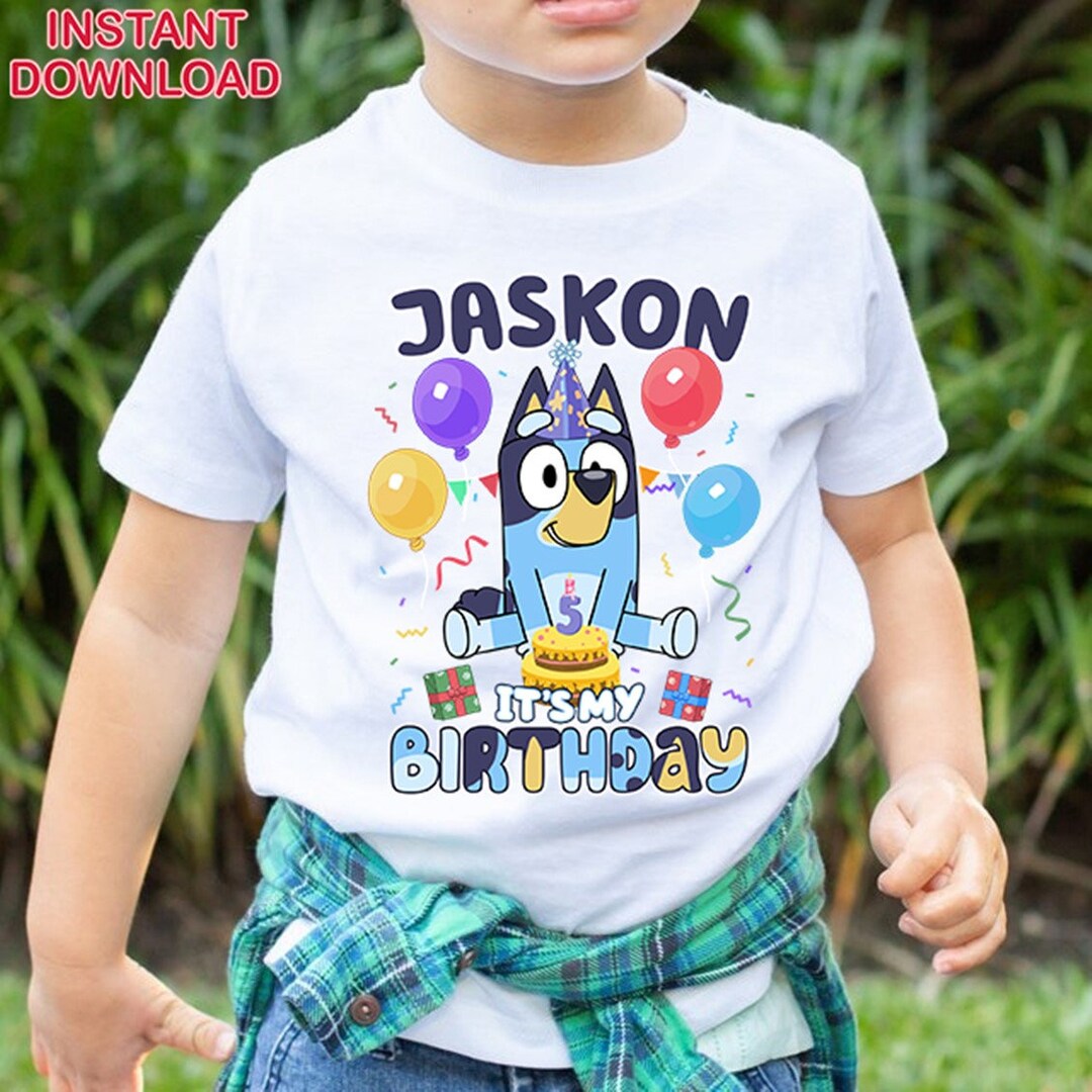 Bluey Birthday Party Png Bluey Family Matching T-shirt Bluey - Etsy