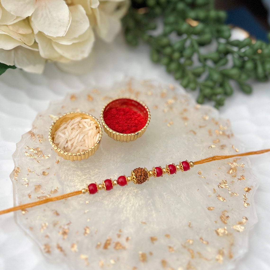 Rudraksha Rakhi - Etsy