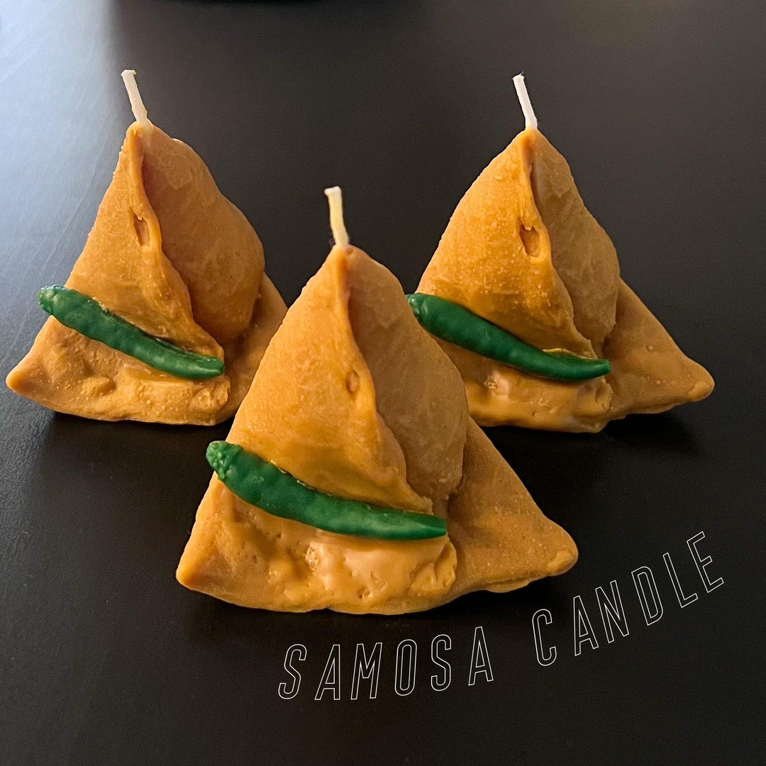 Samosa Candle Desi Gift Home Decor - Etsy