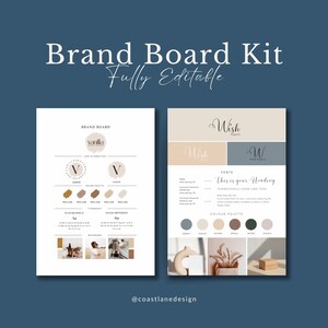 Editable Brand Board Kit – Two Style Boards for Logo, Colour Palette ...
