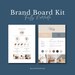 Editable Brand Board Kit Two Style Boards for Logo, Colour Palette ...