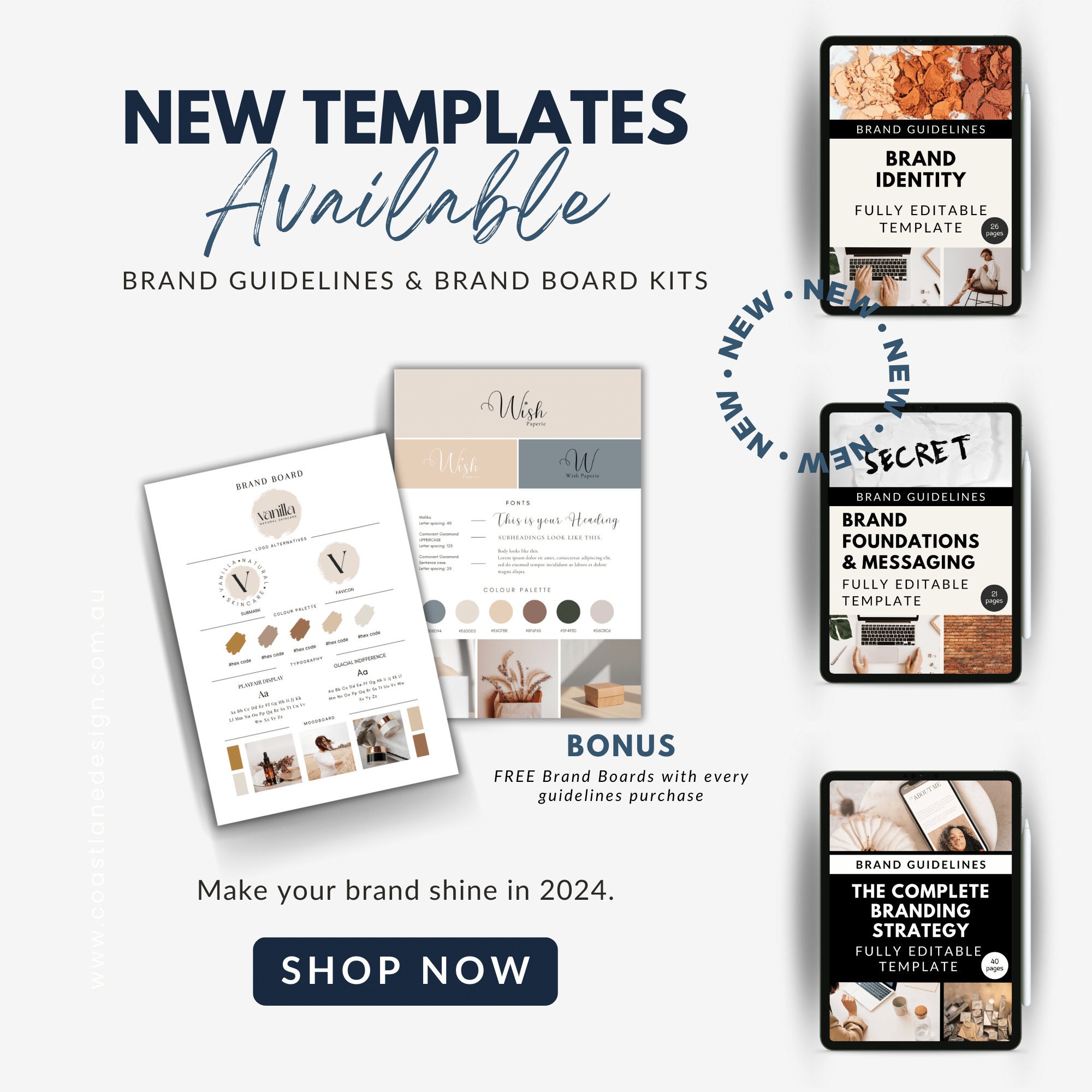 Editable Brand Board Kit – Two Style Boards for Logo, Colour Palette ...