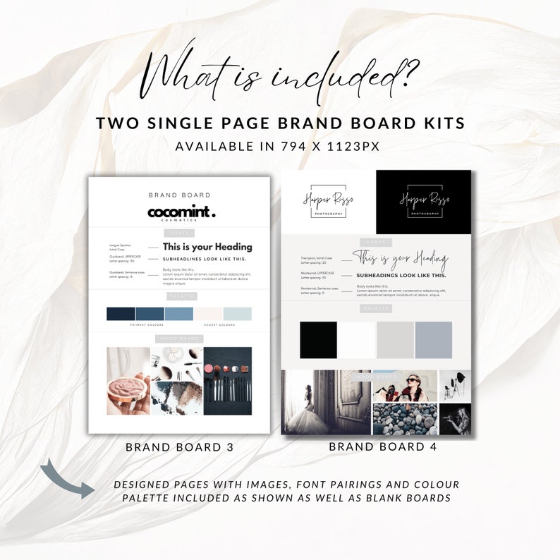 Editable Brand Board Kit – Two Style Boards for Logo, Colour Palette ...