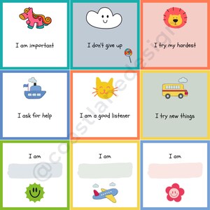 Positive Affirmation Cards for Parents and Kids, Printables ...