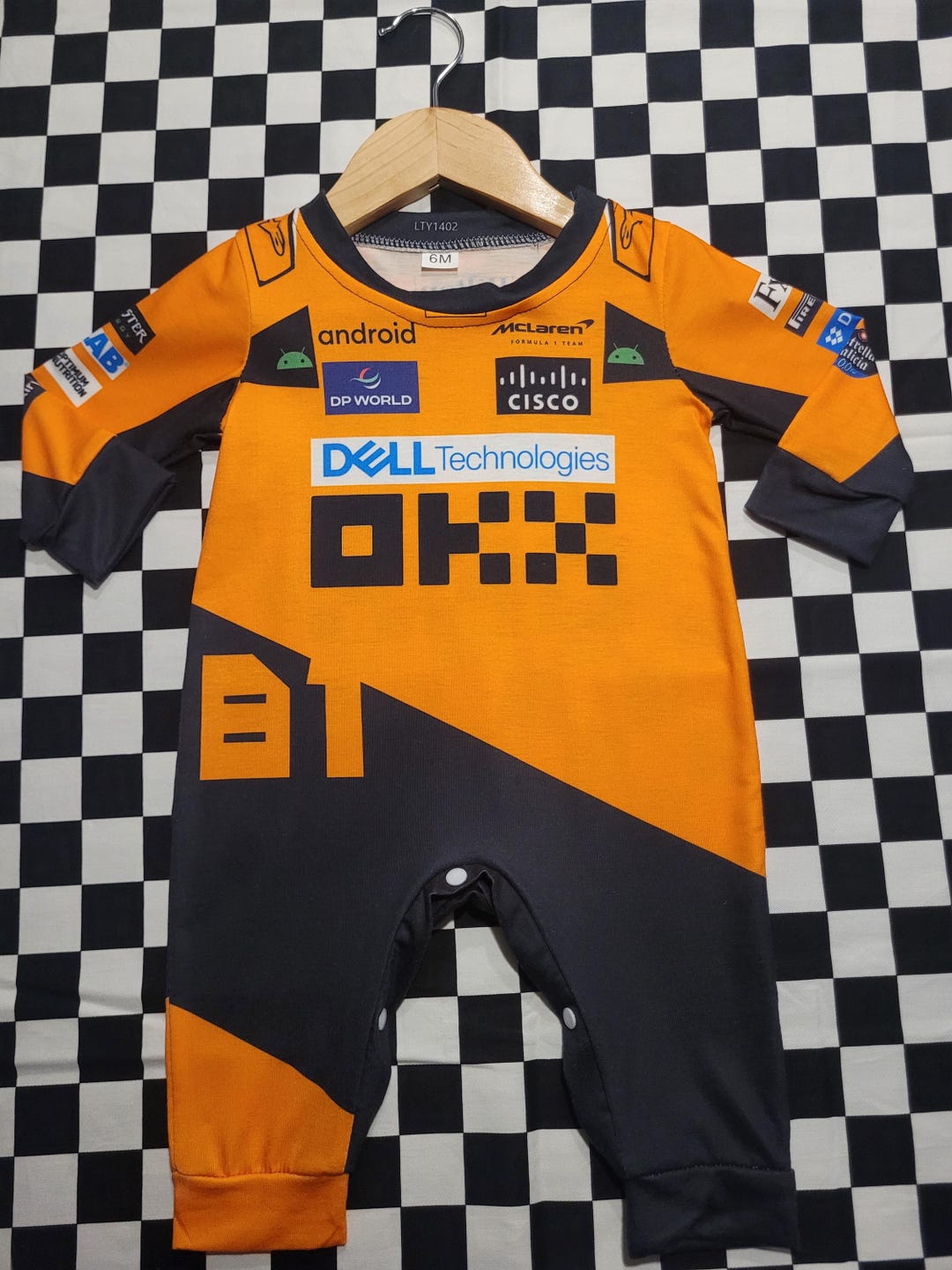 Mclaren F1 Baby Racing Overalls. Number 81. Size 6 Months - Etsy