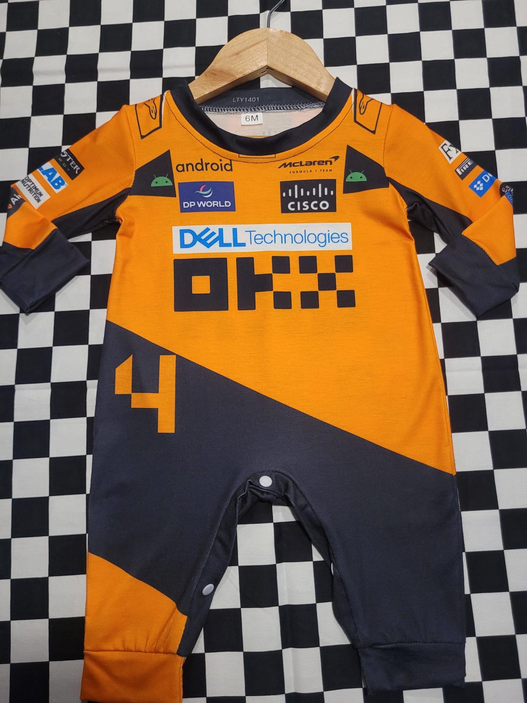 Mclaren F1 Baby Racing Overalls. Number 4. Size 12 Months - Etsy