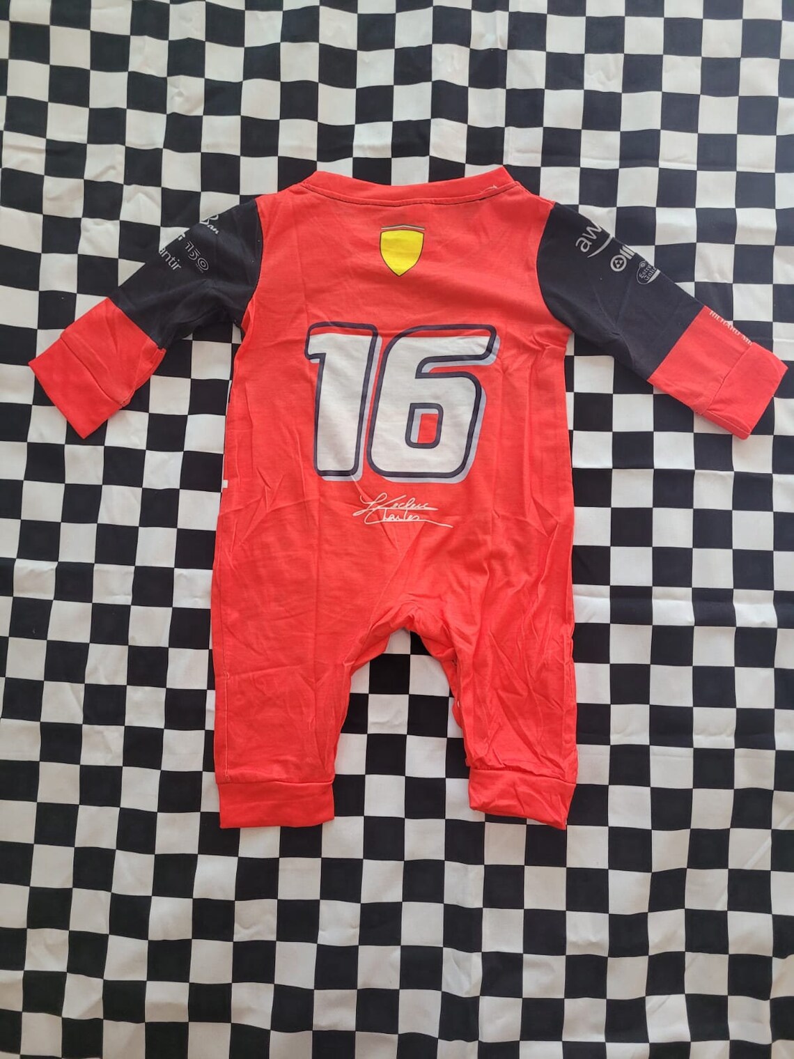 Ferrari F1 Baby Racing Overalls. Featuring Charles Leclerc - Etsy