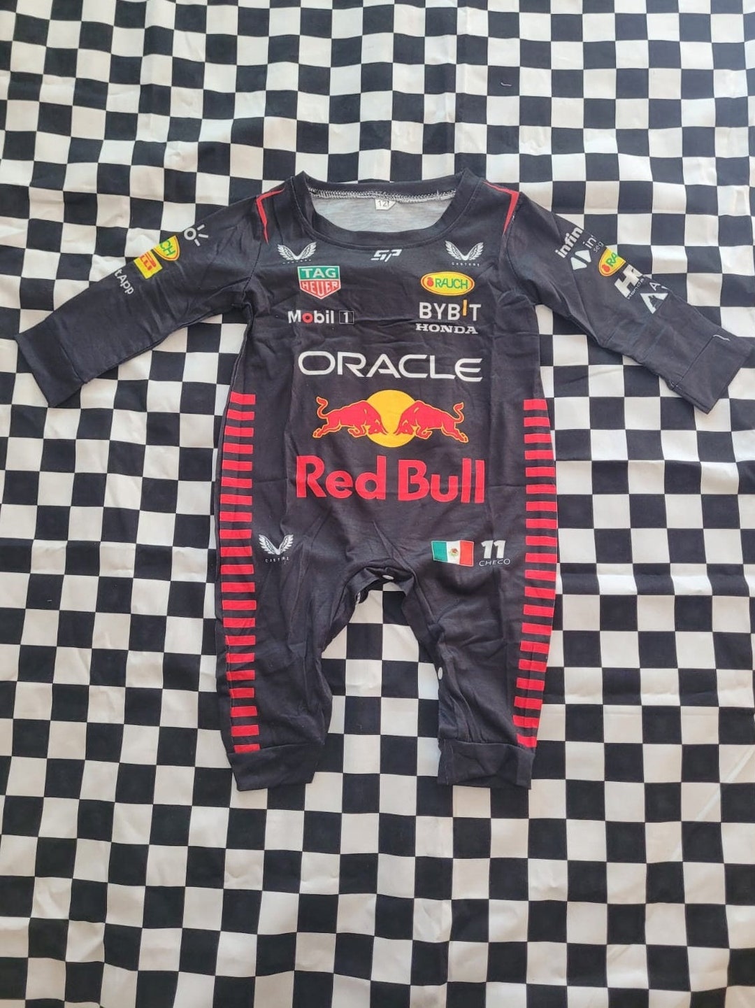 Red Bull Sergio Perez F1 Baby Racing Overalls. Size 6 Months - Etsy