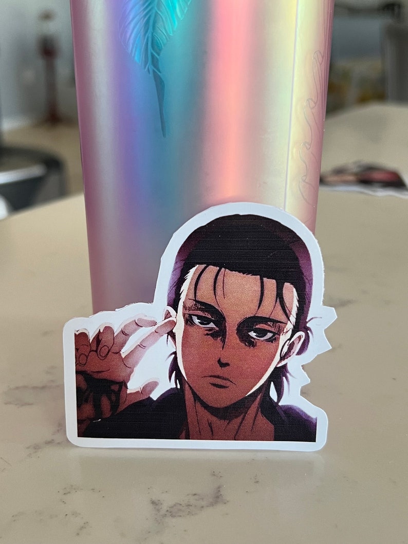Eren Yeager Anime Sticker - Etsy