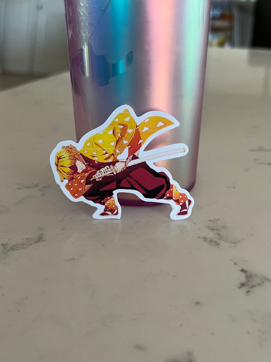 Zenitsu Agatsuma Anime Sticker - Etsy