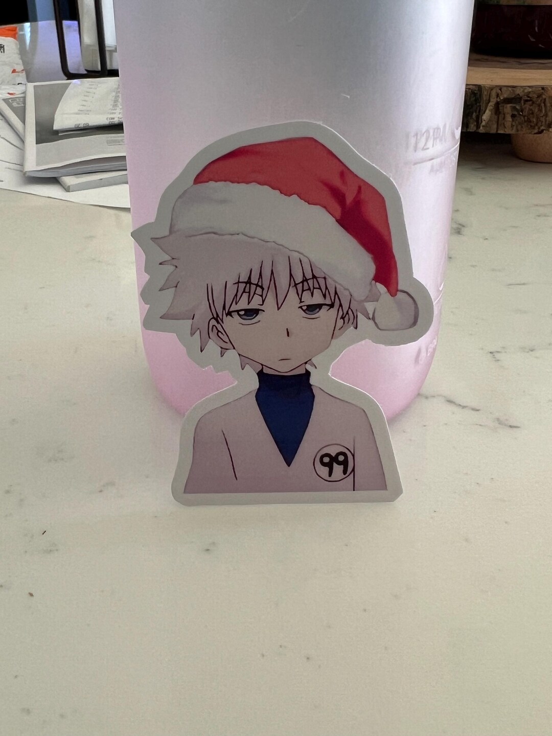 Killua Zoldyck - Christmas Anime Sticker - Etsy