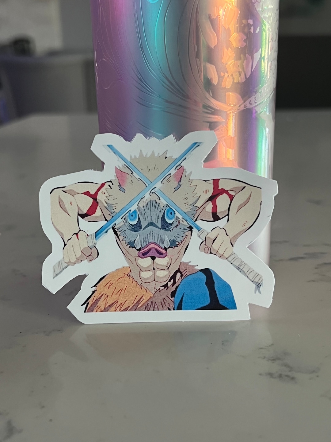 Inosuke Hashibira Anime Sticker - Etsy