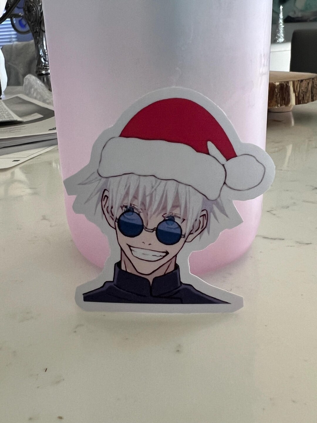 Gojo Satoru - Christmas Anime Sticker - Etsy