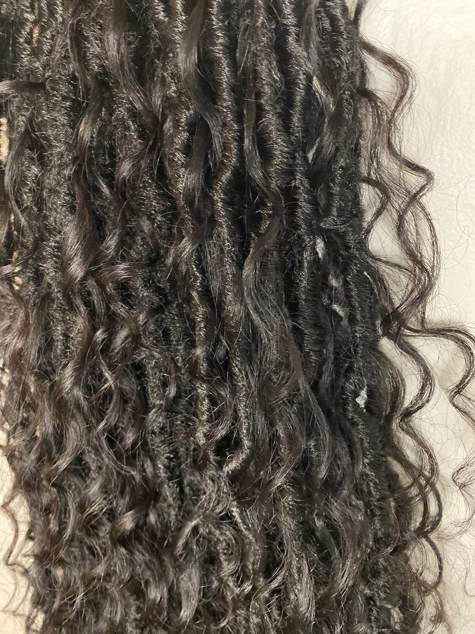Human Hair Boho Locs - Bohemian Dread Locs - Boheiem Locs - Faux Locs ...