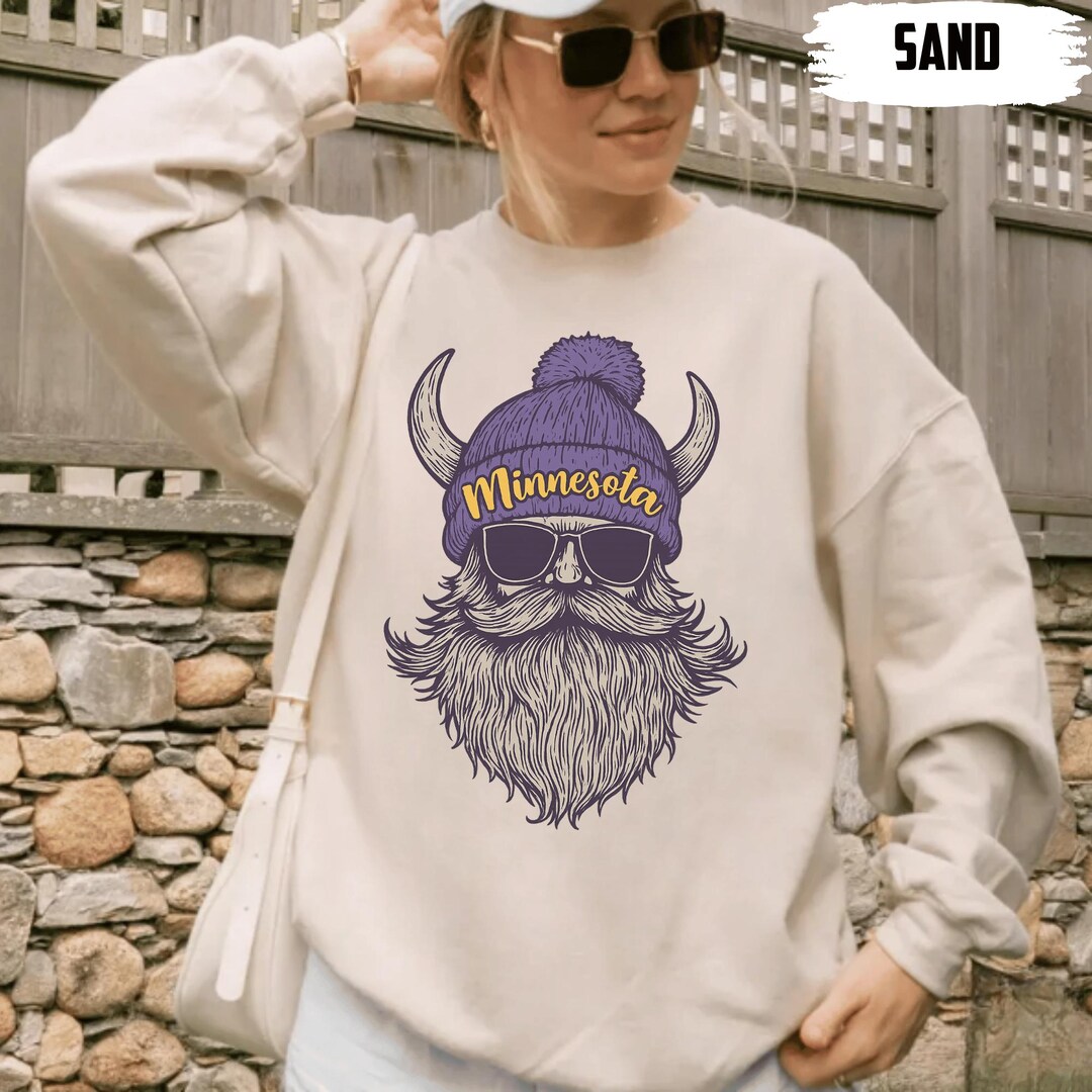 Minnesota Football Sweat, Vintage Minnesota Viking Mascot Hoodie ...