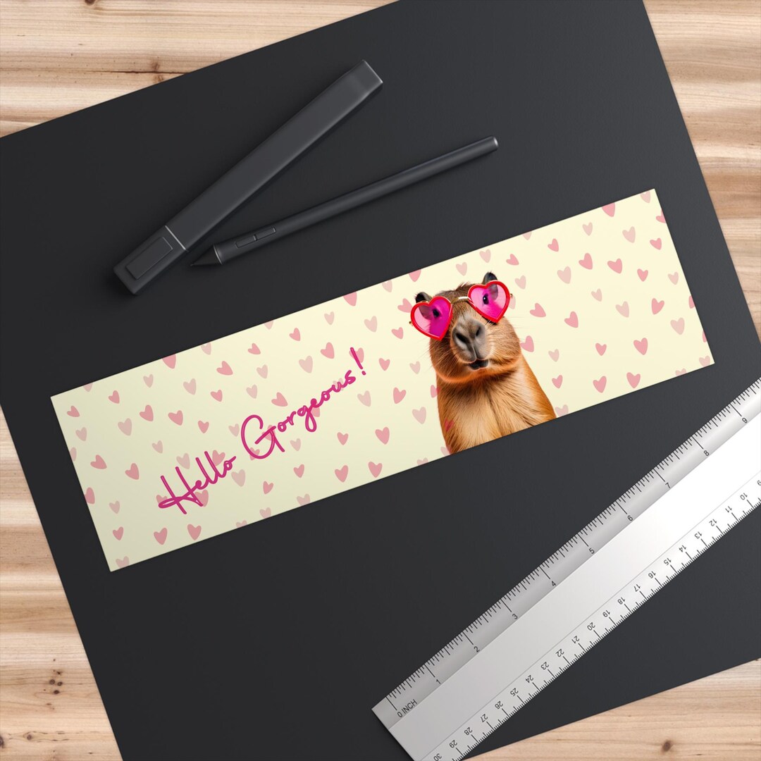 Cute Capybara Bumper Stickers, Fun Car Decor, Gift for Capybara Lovers ...