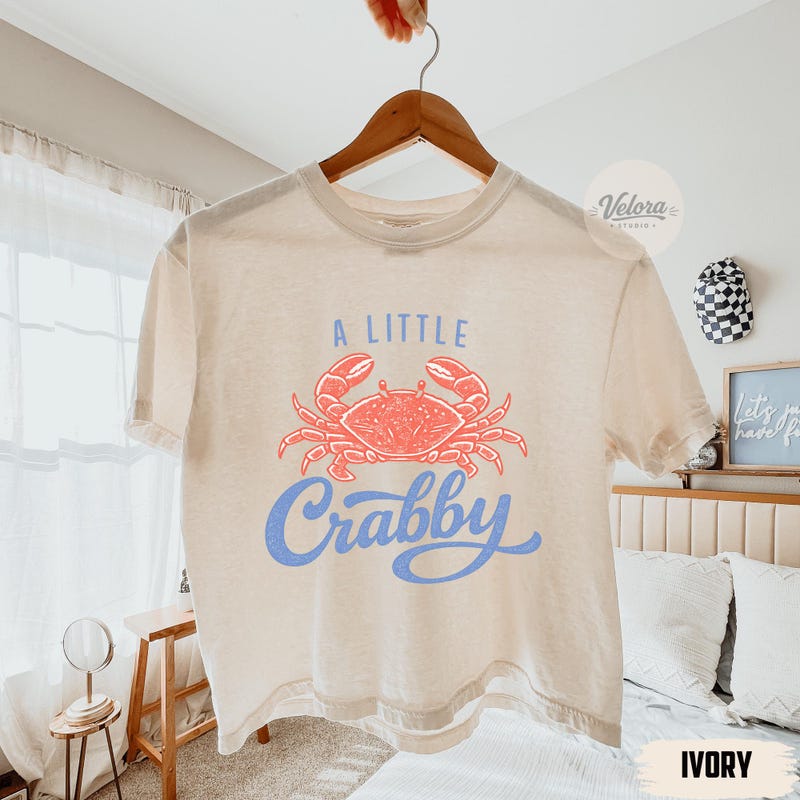 Funny Crab Boxy Tee - Etsy