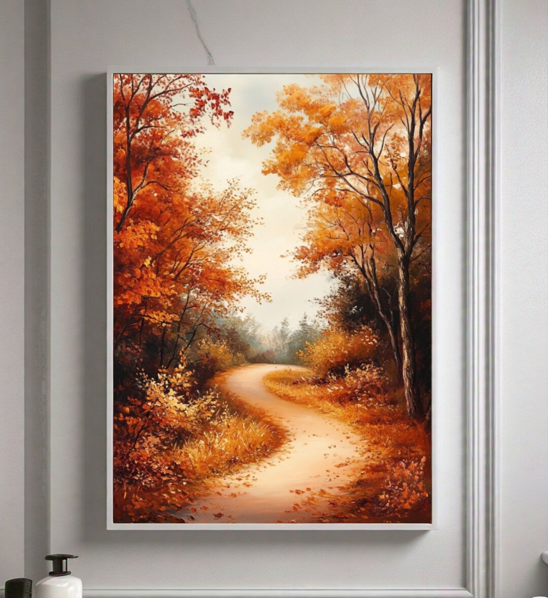 Vintage Autumn Wall Art Painting Fall Home Decor Fall Prints Autumn ...