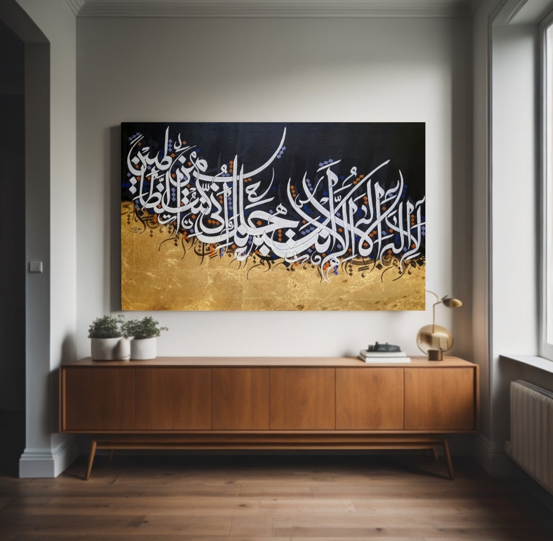 Islamic Wall Art Original Artwork Oil Painting Muslim Wall - Etsy