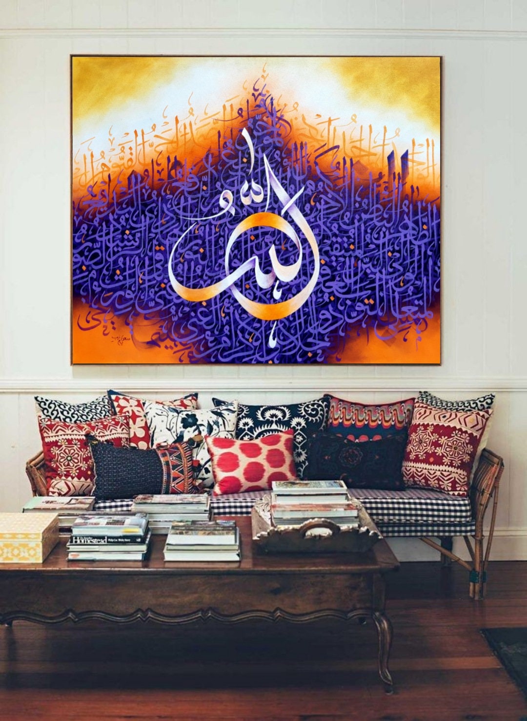 99 Names of ALLAH Islamic Wall Art Original Painting Painting - Etsy
