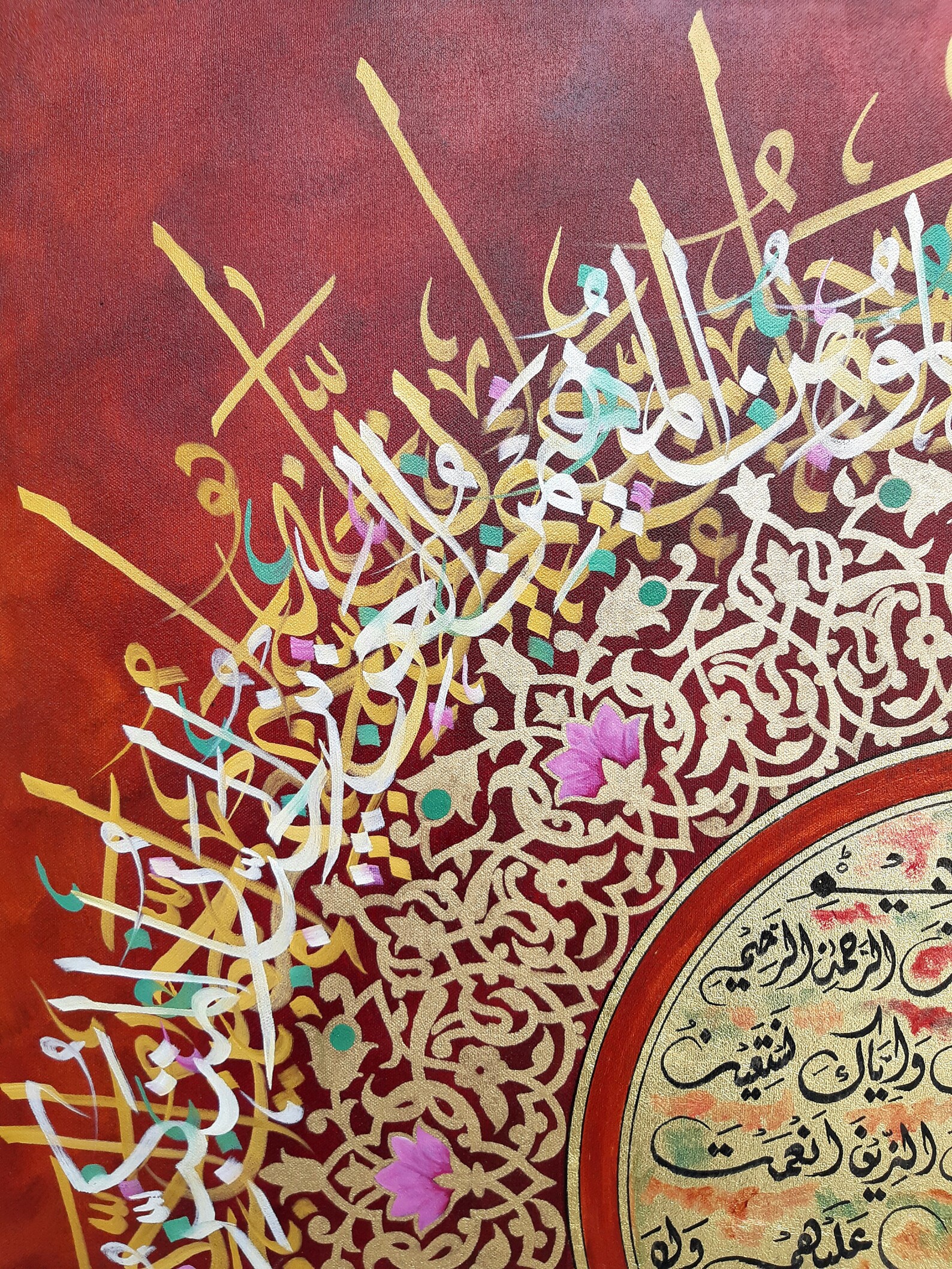 Islamic Wall Art Original Artwork Oil Painting| Muslim Wall Art Islamic ...