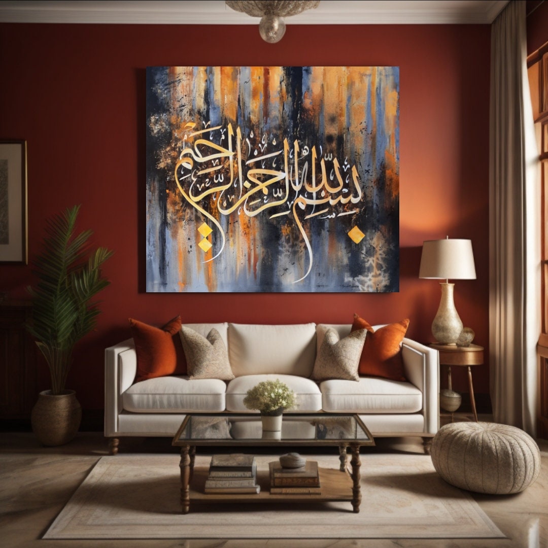 Islamic Wall Art Original Artwork Oil Painting Muslim Wall Art Islamic ...