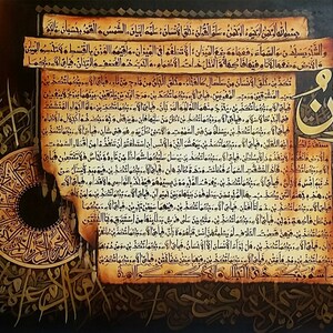 Islamic Wall Art Original Artwork Oil Painting| Muslim Wall Art Islamic ...