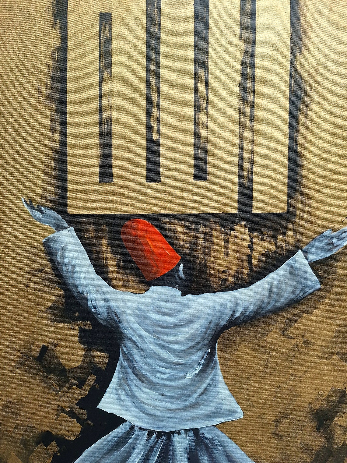 Islamic Wall Art Oil Painting on Canvas Islamic Calligraphy Original ...