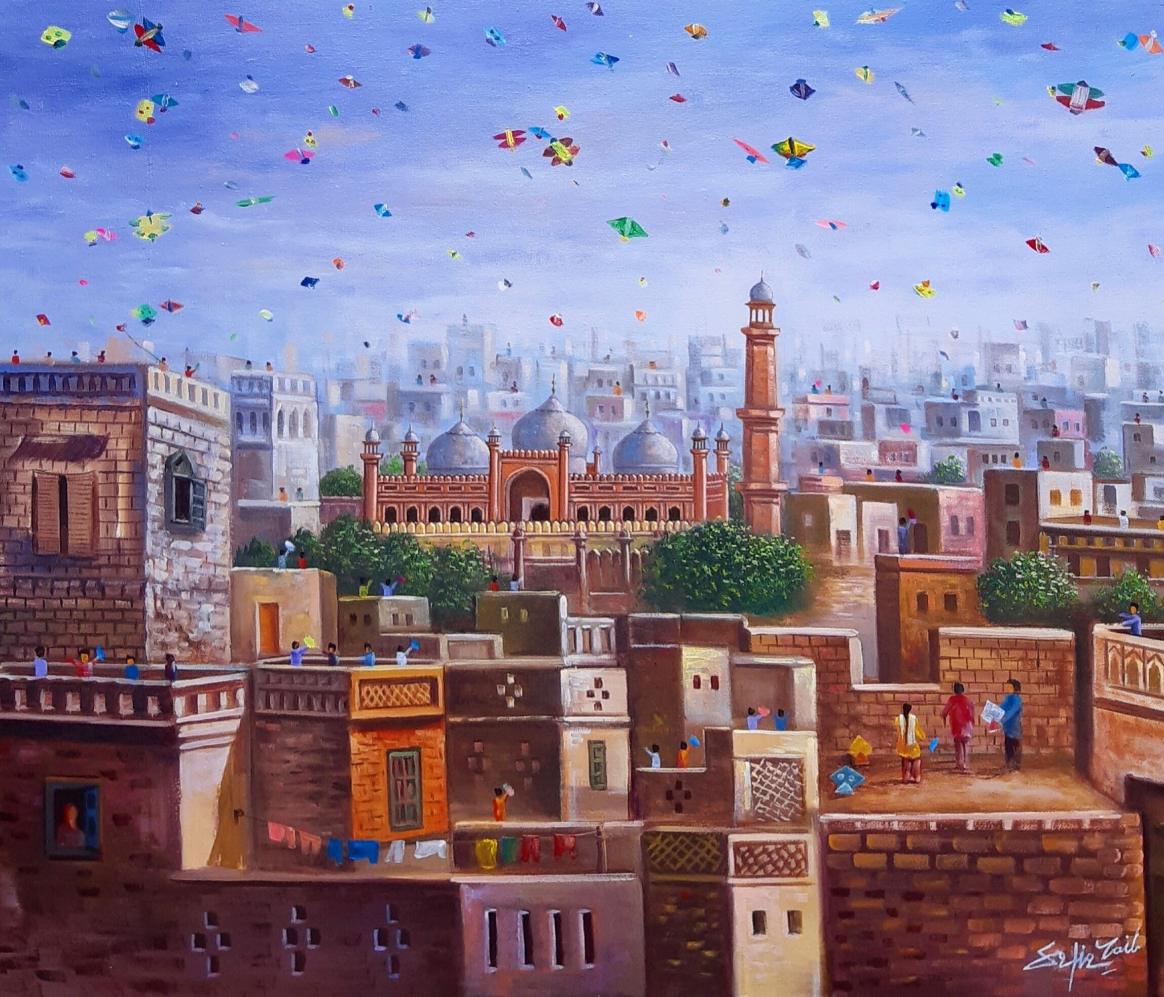 Basant Original Painting| Painting on Canvas Large Oil Painting ...